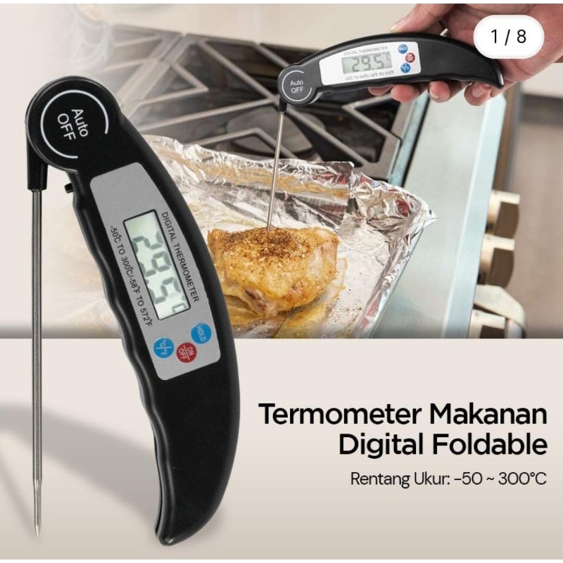 Jual Termometer Digital / Thermometer Makanan Digital Daging Kopi Susu ...