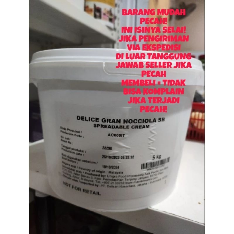 Jual GRAN HAZELNUT SPREAD MASTER MARTINI / SELAI HAZELNUT CHOCOLATE 5 ...