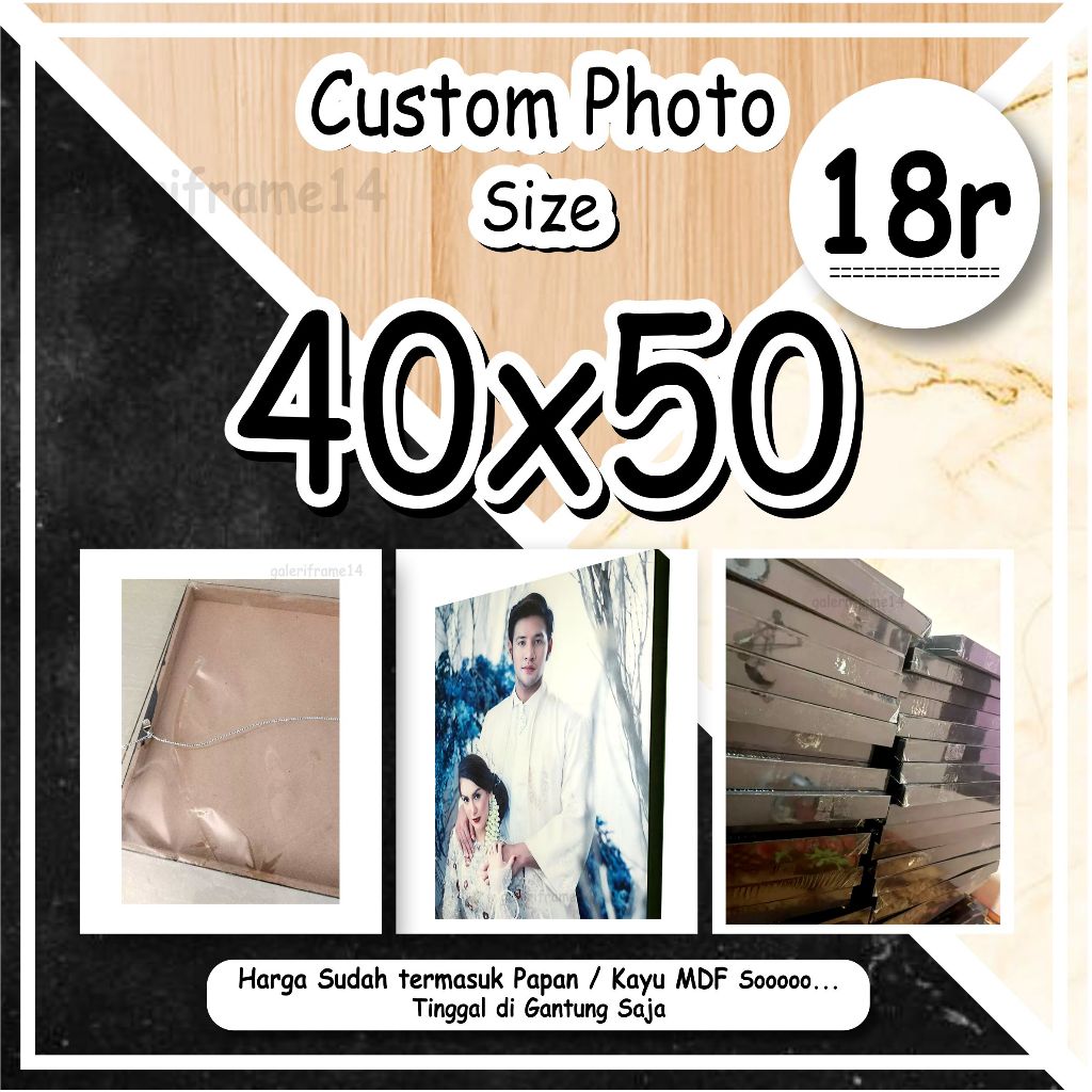 Jual Cetak Foto Kayu Ukuran Size Besar / Pembesaran I 40x50 I 40x60 I ...