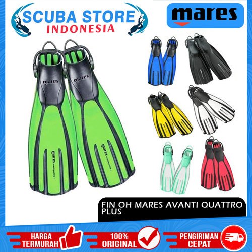 Jual Fin Open Heel Mares Avanti Quattro Plus Fins Kaki Katak Sepatu Selam Quattro+ Scuba Diving ...