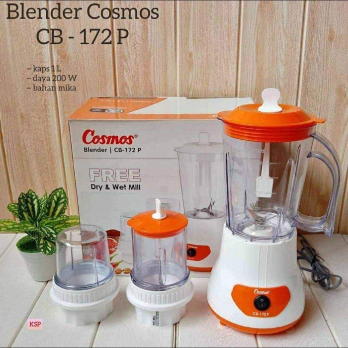 Jual Cosmos Blender Plastik CB 172 P 3 in 1 Blender Cosmos CB 172 P 1 ...