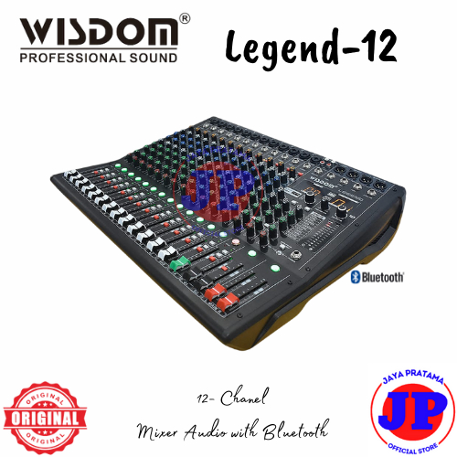 Jual Wisdom Legend 12 12-Channel Mixer Audio With Bluetooth & Efek Original | Shopee Indonesia