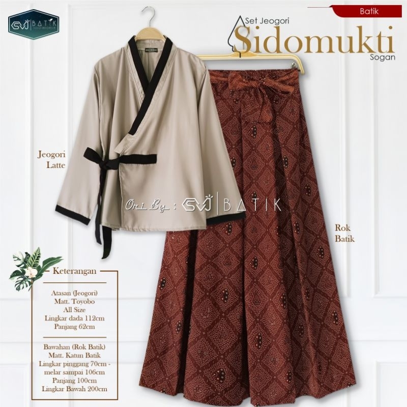 Jual SET BATIK WANITA HANBOOK JEOGORI TRADISIONAL KOREA KOMBINASI ROK ...
