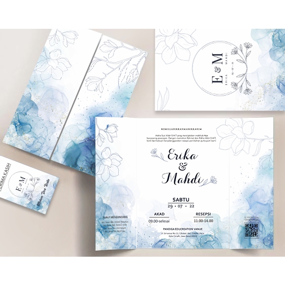 Jual Undangan Pernikahan Abstract A5 | Shopee Indonesia