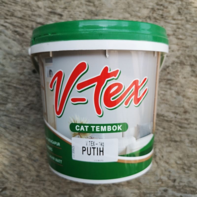 Jual Cat Tembok Vinyl Acrylic V-Tex 1 kg | Shopee Indonesia