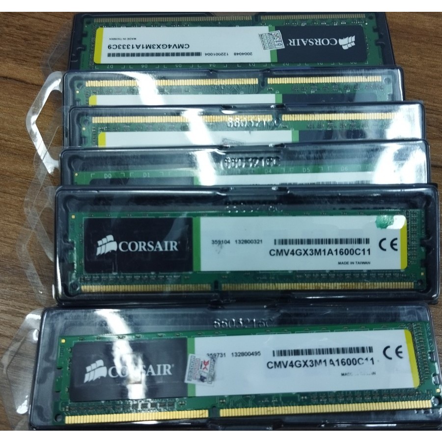 Jual DDR3 4GB CORSAIR PC 10600/1333 2ND | Shopee Indonesia