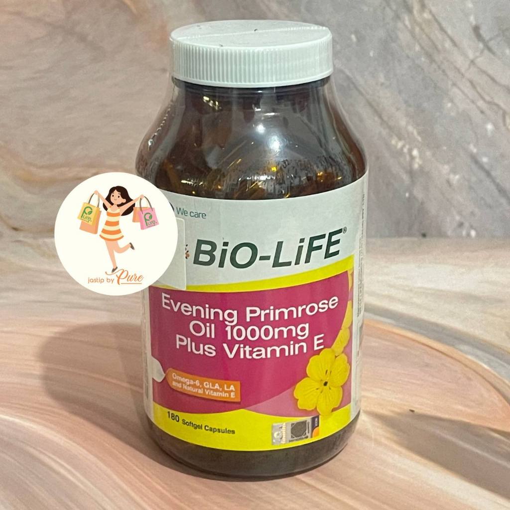Jual BIO LIFE Evening Primrose Oil EPO 1000mg Plus Vitamin E 180 ...