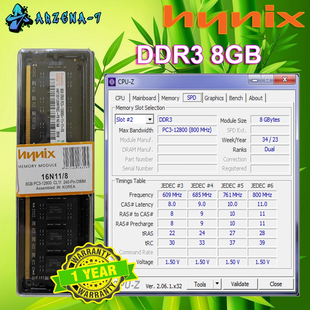 Jual Memory Ram Longdim Ddr3 8Gb Hynix Pc 12800 | Shopee Indonesia