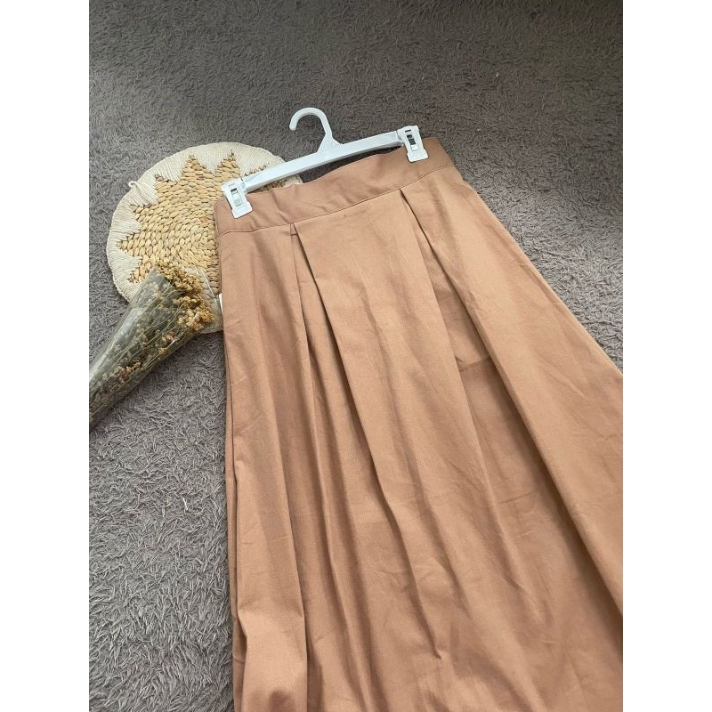 Jual Lunar Flare Skirt - Rok Wanita Cotton Twil Korean Skirt Style ...