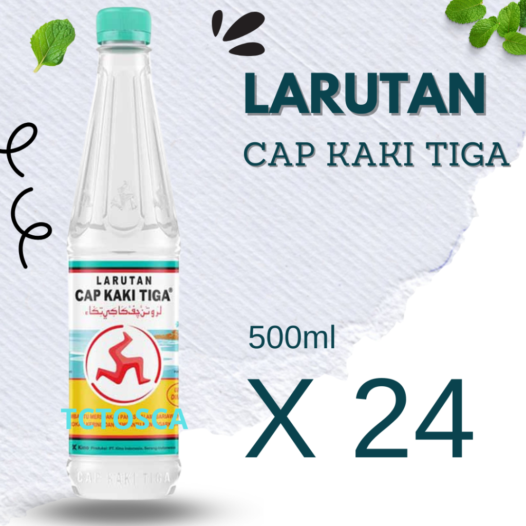 Jual Larutan Penyegar Cap Kaki Tiga 1 Karton isi @24x500ML | Shopee Indonesia