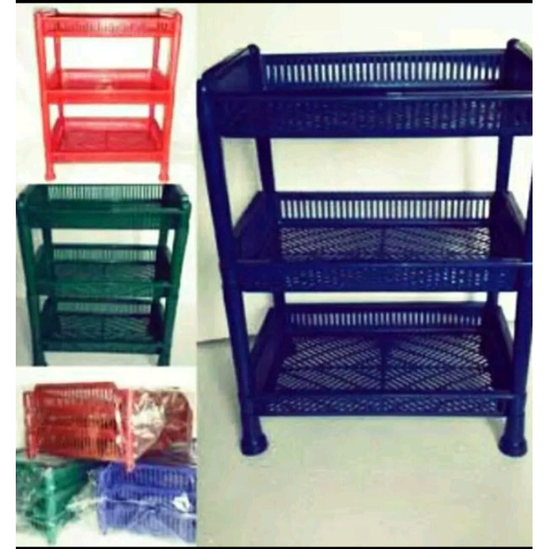Jual RAK PLASTIK JUMBO/ RAK SUSUN BESAR/ RAK SUSUN 3 SERBAGUNA ...