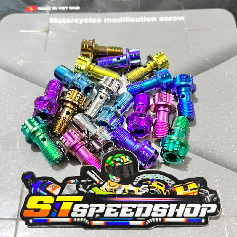 Jual Baut Titanium Nepel Kaliper Master Rem Drat Halus Drat Kasar | Shopee Indonesia