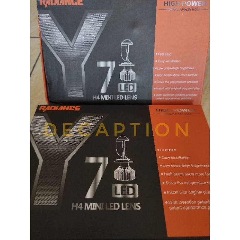 Jual SEPASANG LAMPU LED PROJIE H4 MINI LENS Y7 Y7D ORIGINAL RADIANCE ...