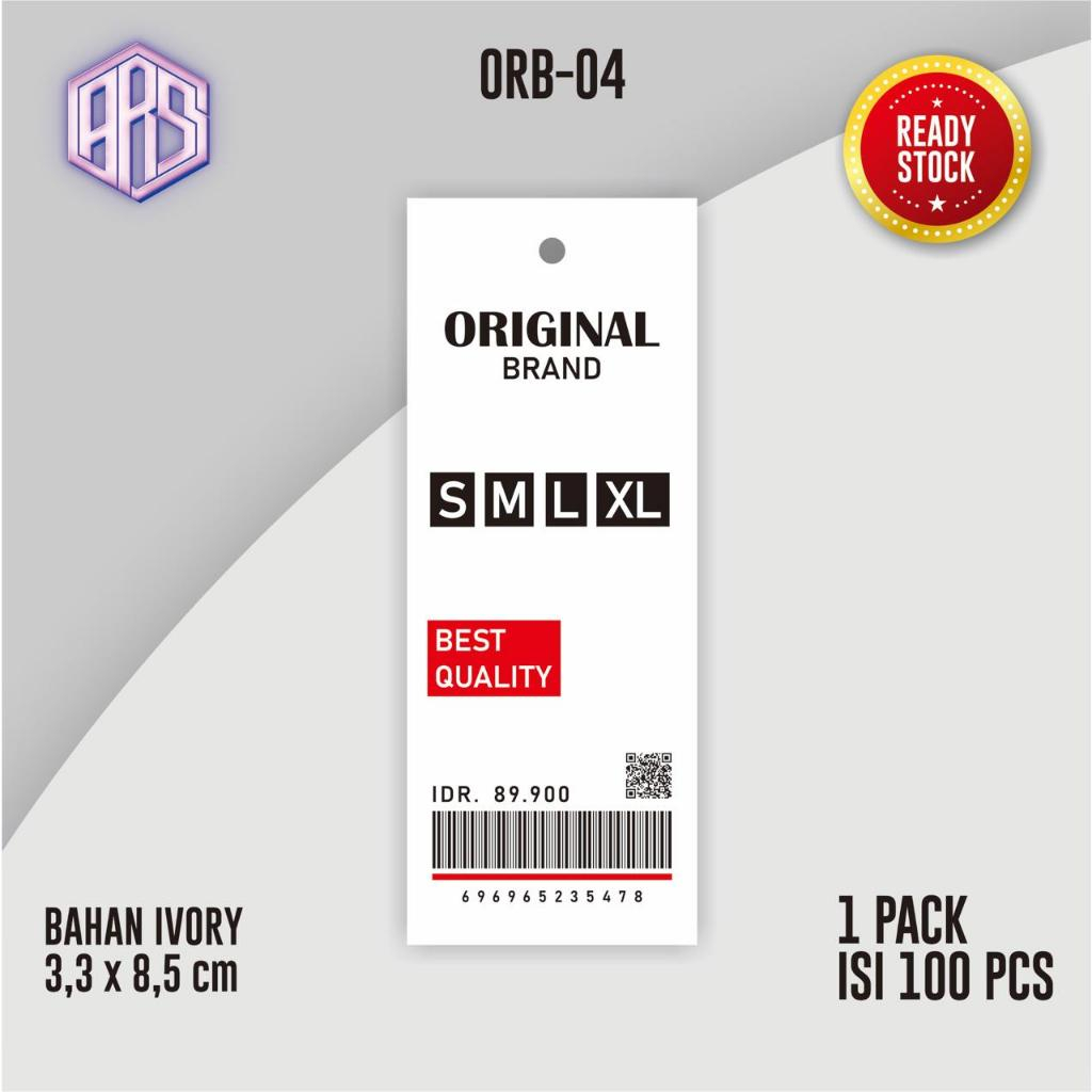 Jual (100PCS) Hang Tag Label Baju/ Hangtag Pakaian | Shopee Indonesia
