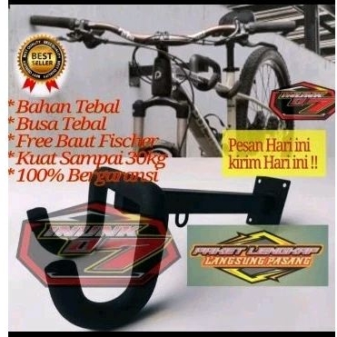 Jual GANTUNGAN SEPEDA DI TEMBOK premium | HANGER SEPEDA || Braket ...