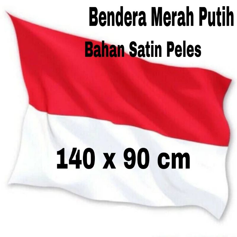 Jual 140 X 90 CM. Bendera Merah Putih Bendera BESAR Indonesia Satin ...