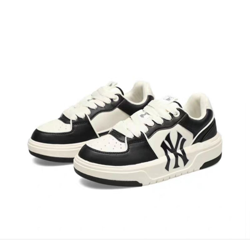 Jual Sepatu MLB Chunky Liner Basic NY Yankees Black White / MLB ...