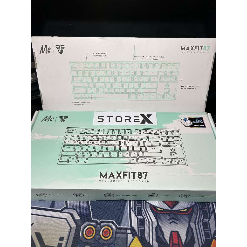 Jual FANTECH Keyboard MAXPOWER MK856 Maxfit87 Mint Mechanical Keyboard ...
