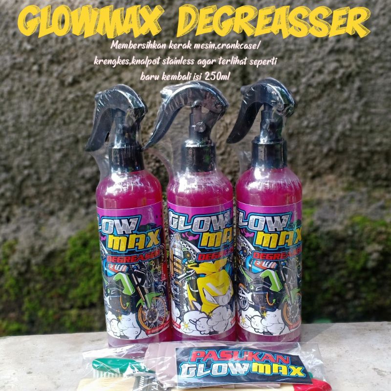 Jual Pembersih kerak mesin glowmax isi 250ml free kuas sikat | Shopee Indonesia