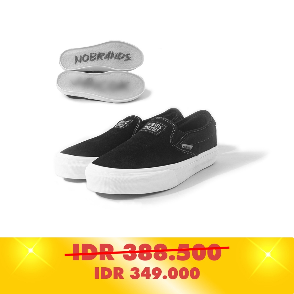 Jual Nobrands Footwear Sepatu Slip On Polos Selop KORJAN Suede KORUPTOR ...