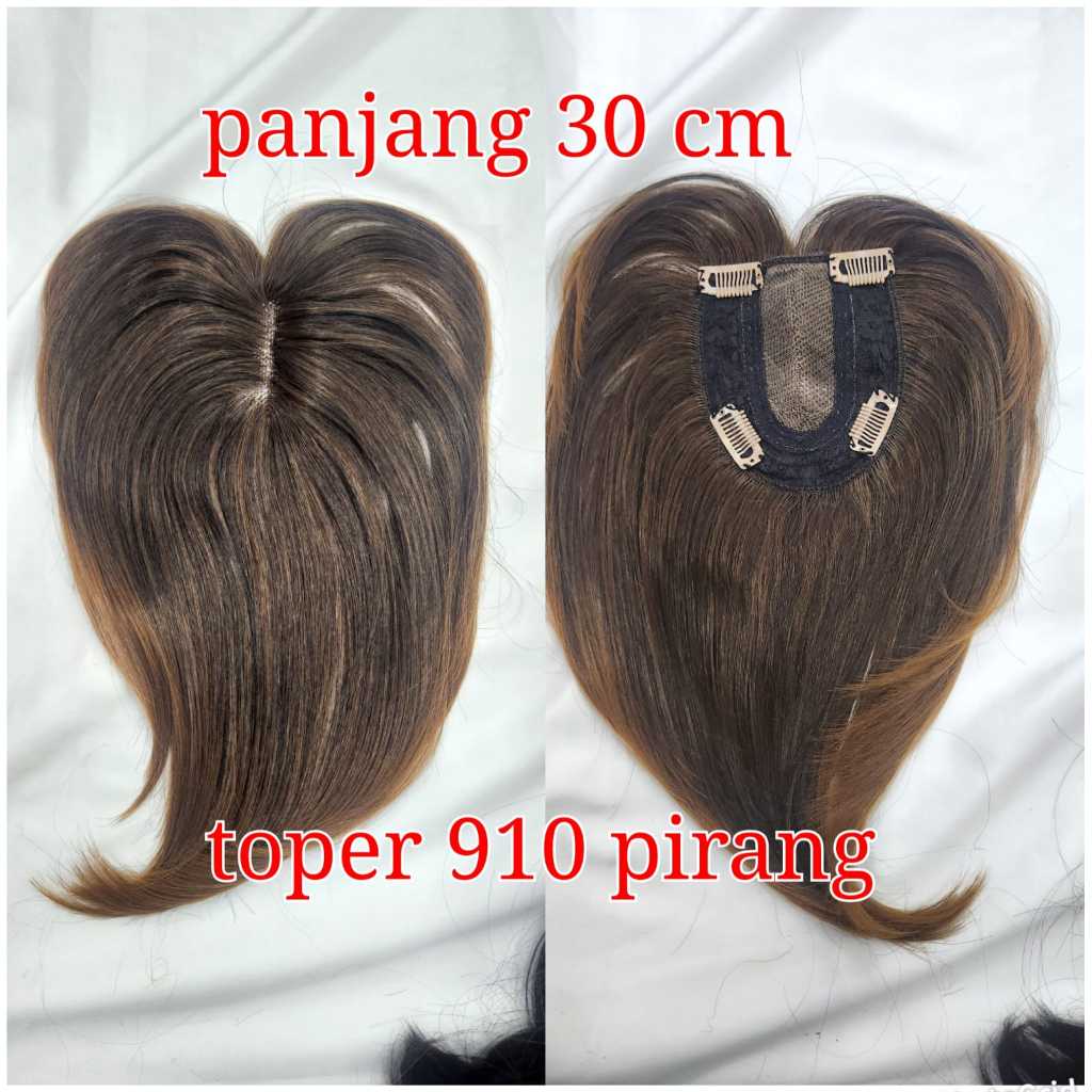 Jual Wig Touper Bahan Fiber Hand Made Penutup Botak TB 910 | Shopee ...