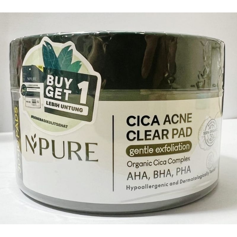 Jual Npure Cica Clear Pad / Exfoliating Pad | Shopee Indonesia