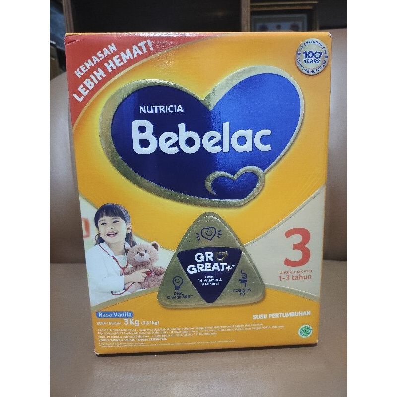Jual bebelac 3 rasa vanilla kemasan 3000 gr | Shopee Indonesia
