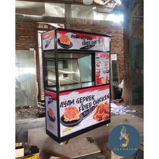 Jual Rombong aluminium / Gerobak aluminium / Gerobak fried chicken ...