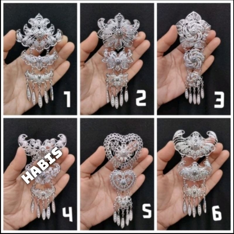 Jual kumpulan bros kutubaru kebaya 3 susun, bros jawa, bros betawi, bros etnik, bros wisuda ...