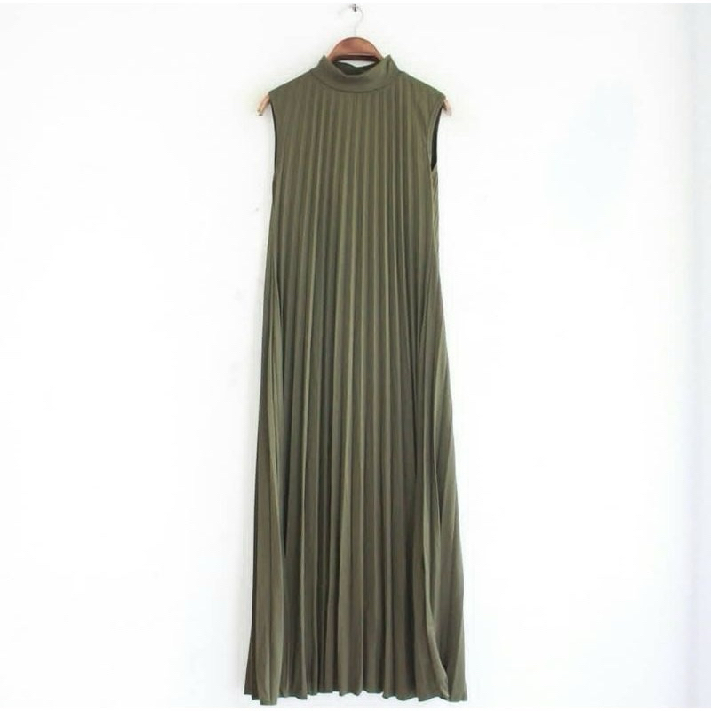 Jual Pleated Dress Jumbo L-XXL Inner Dress Plisket Mayung Big Size ...