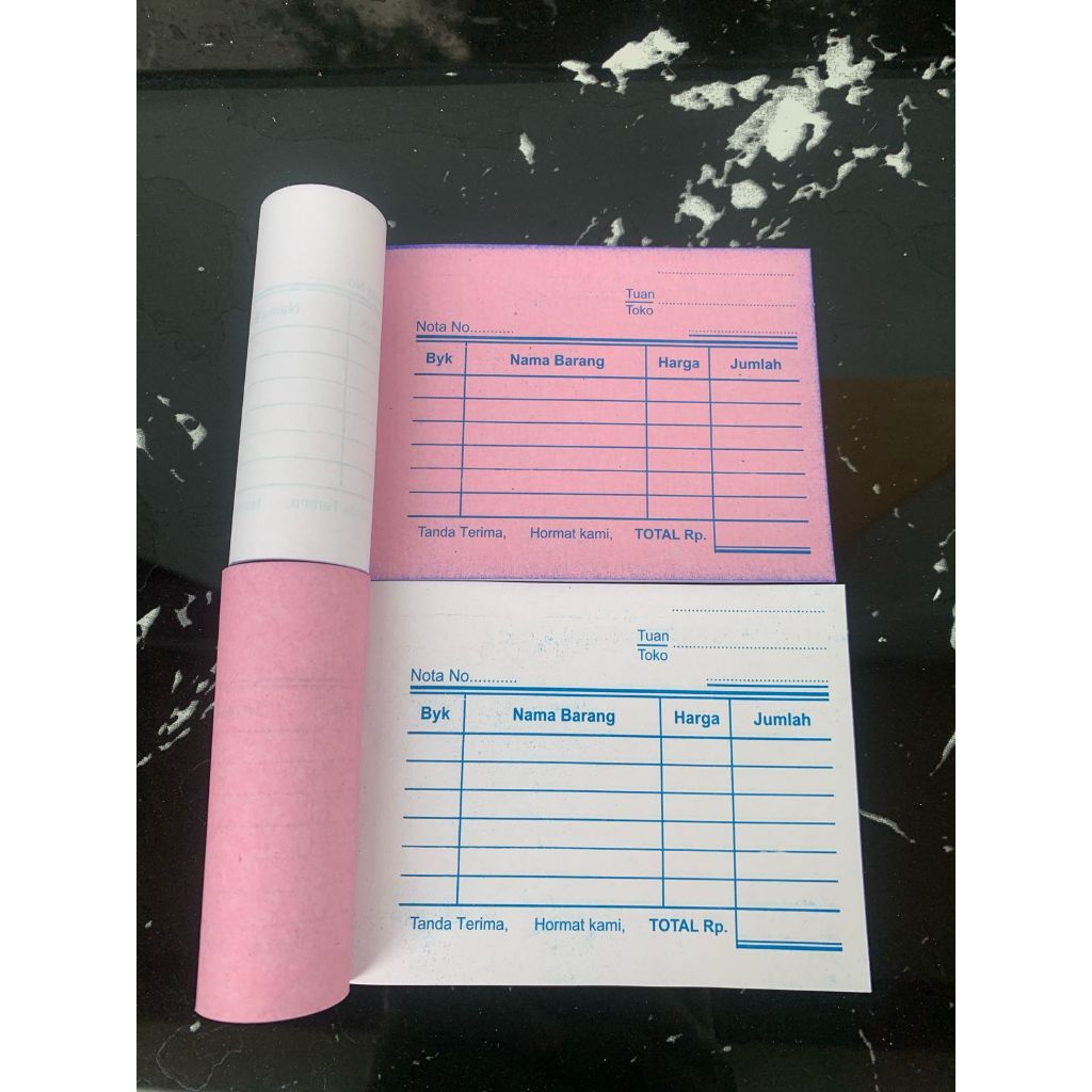 Jual Nota Kontan Mini 2 Ply, Nota NCR Langsung Tembus, Ukuran 1/8 Folio ...