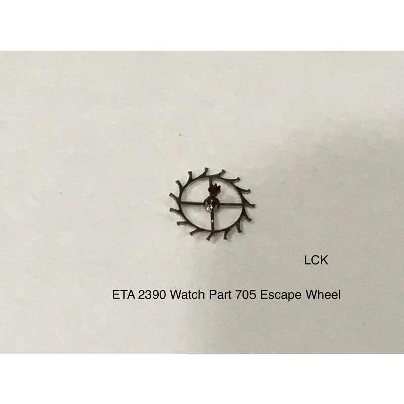 Jual ETA 2390 Watch Part 705 Escape Wheel Straight Pivot / ETA 2390 ...