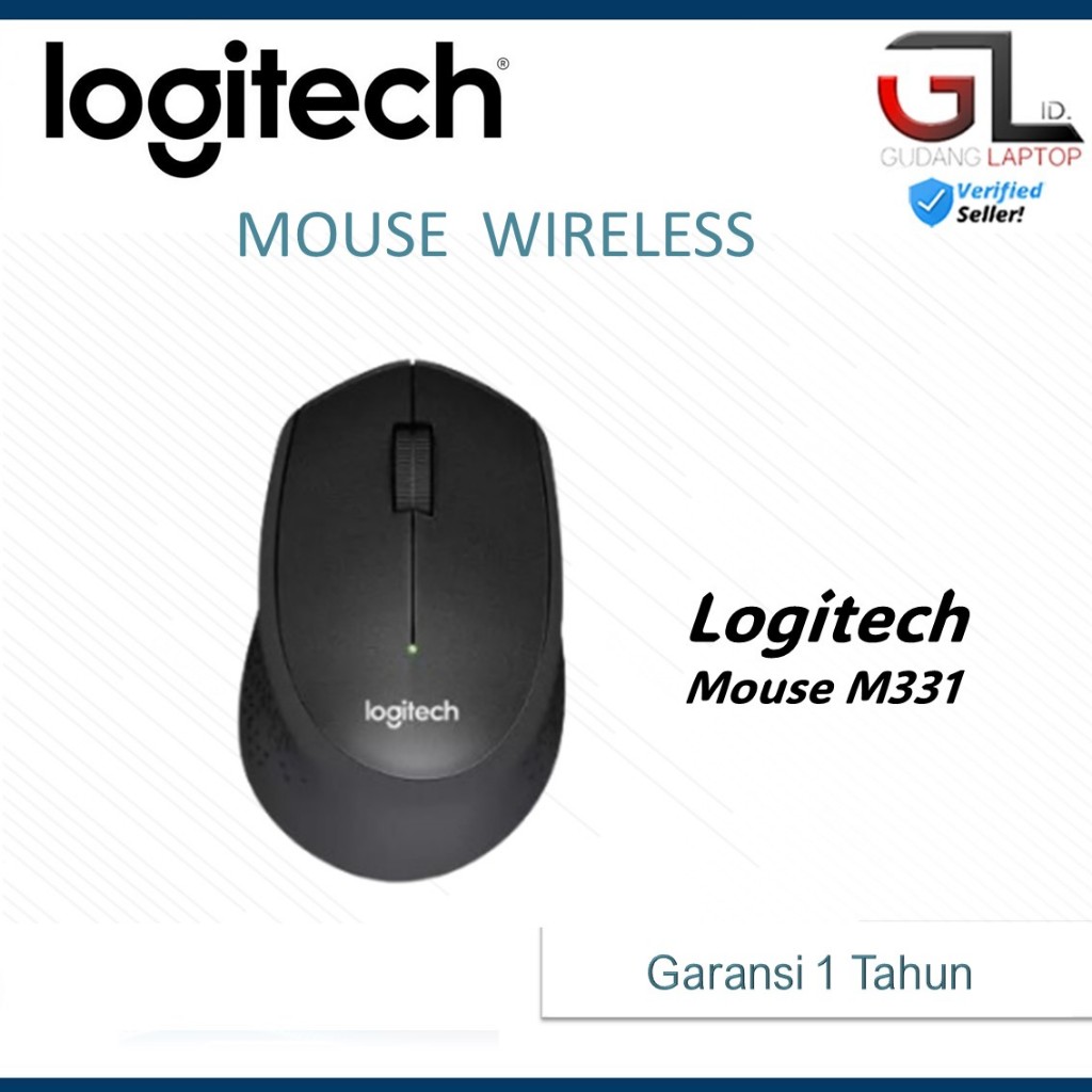 Jual Mouse Wireless Logitech M331 Silent Click Free Baterai - Garansi ...