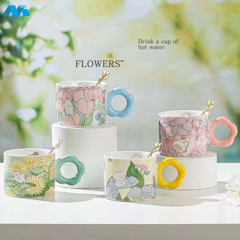 Jual Gelas Mug Tulip Motif Lukis Bunga Estetik Korea Aesthetic | Shopee ...
