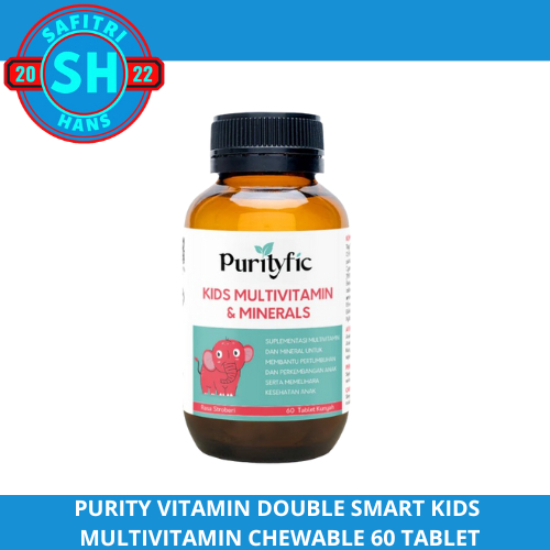 Jual PURITY Vitamin Double Smart Kids Multivitamin Chewable 60 Tablet ...