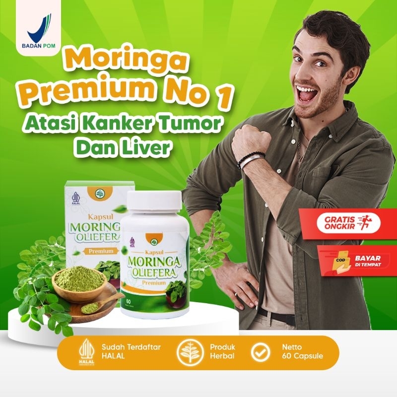 Jual Daun Kelor Kapsul 100% Asli Ekstrak Murni - Moringa Oleifera Isi ...