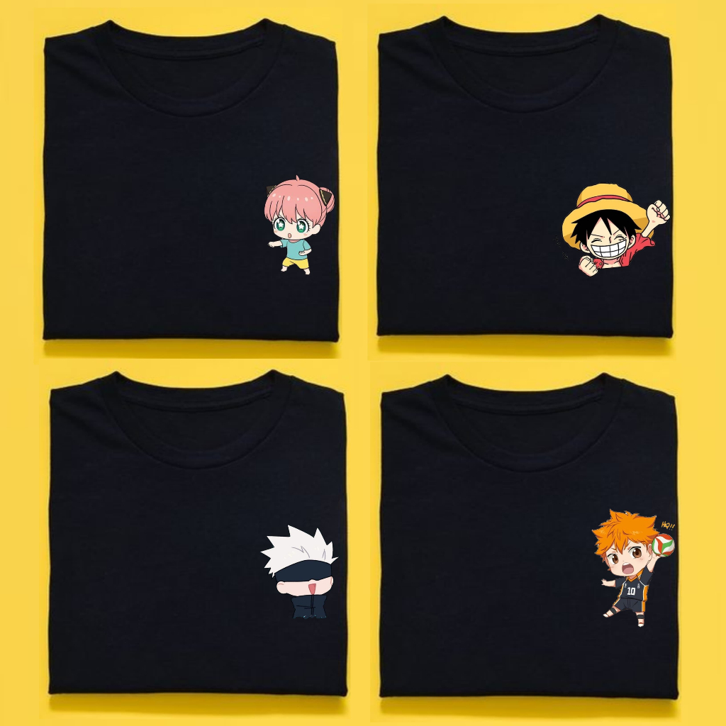 Jual KAOS KARAKTER ANIME CHIBI TERMURAH BAJU PRIA WANITA DEWASA JJK AOT ...