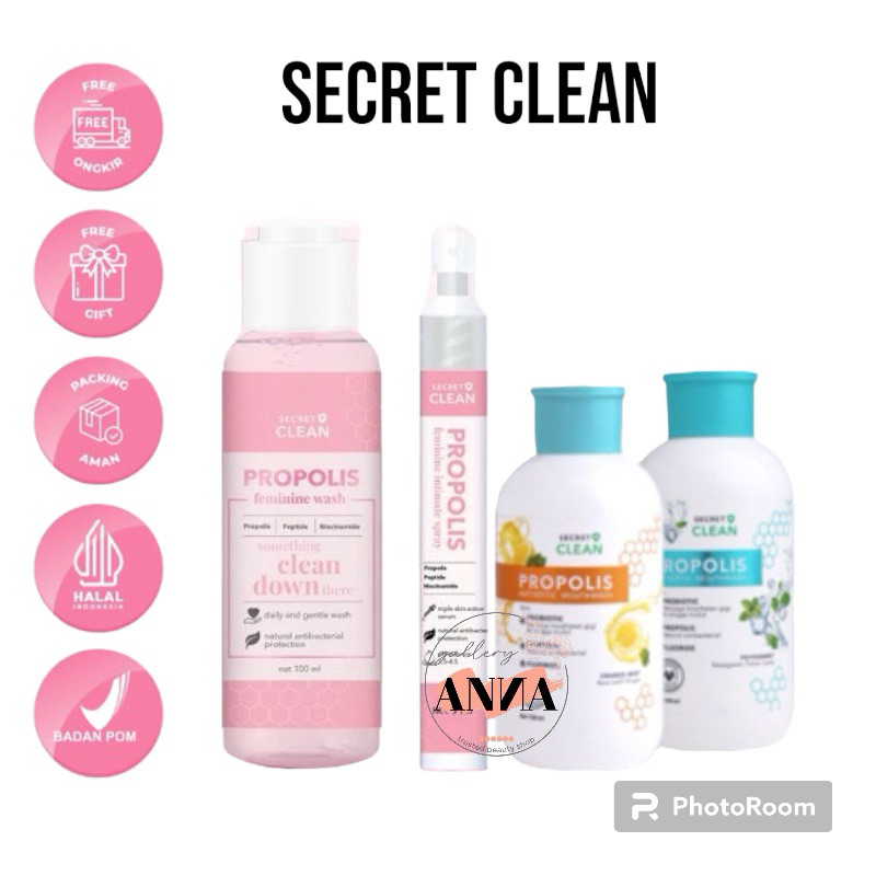 Jual (READYSTOCK) Secret Clean Propolis Feminine Wash 2pc/Bundling ...