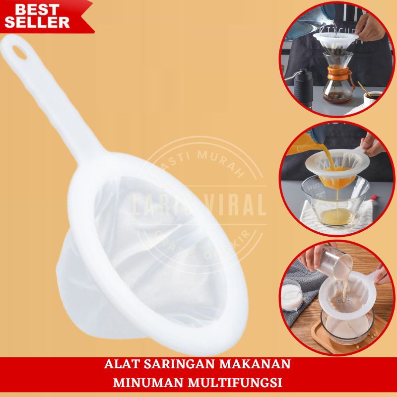 Jual Filter Saringan Kain Nilon jus Kopi Susu Kedelai Serbaguna | Alat ...