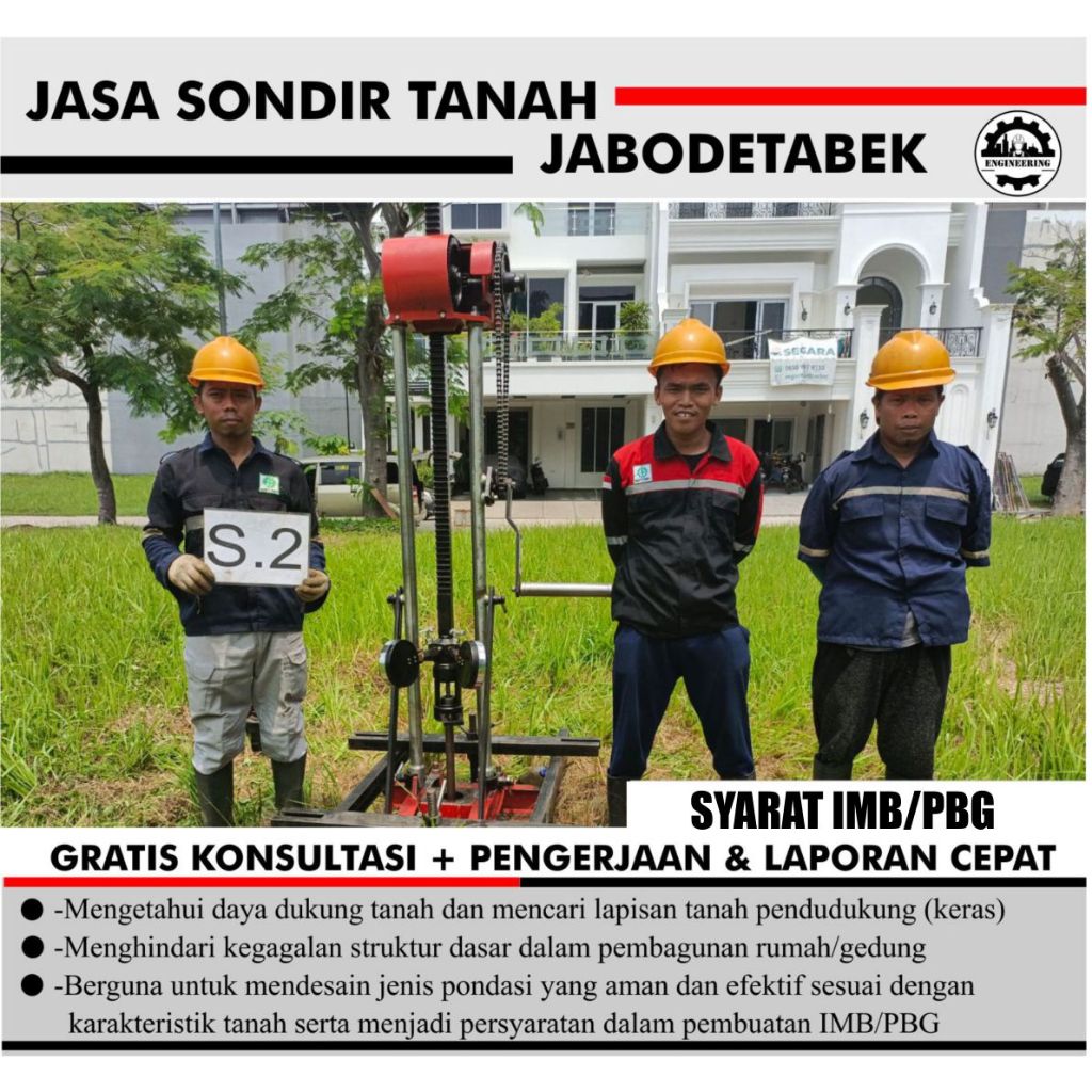 Jual jasa sondir tanah CPT soil test IMB PBG renovasi rumah cakung ...