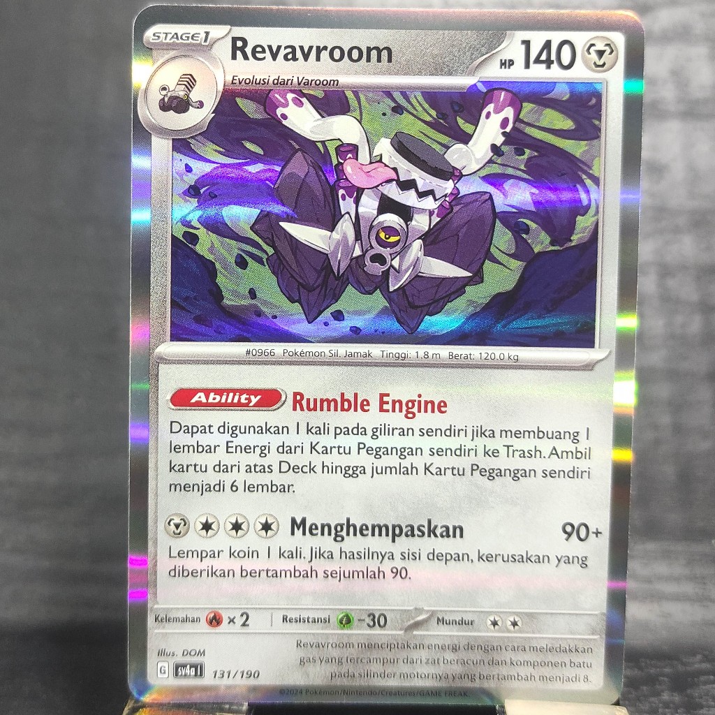 Jual Revavroom RegG sv4a 131/190 Holo Foil Kartu Pokemon LOGAM Harta ...