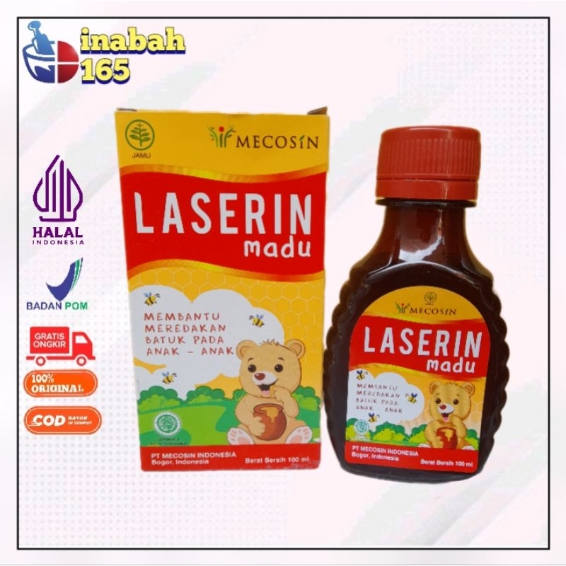 Jual Laserin madu 100ml |obat batuk disukai anak-anak | Shopee Indonesia
