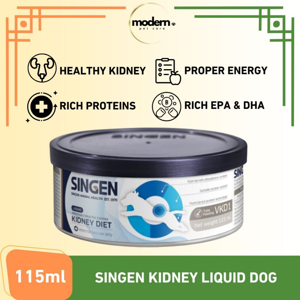 Jual Singen VKD1 Kidney Diet Liquid Dog 115ml | Shopee Indonesia