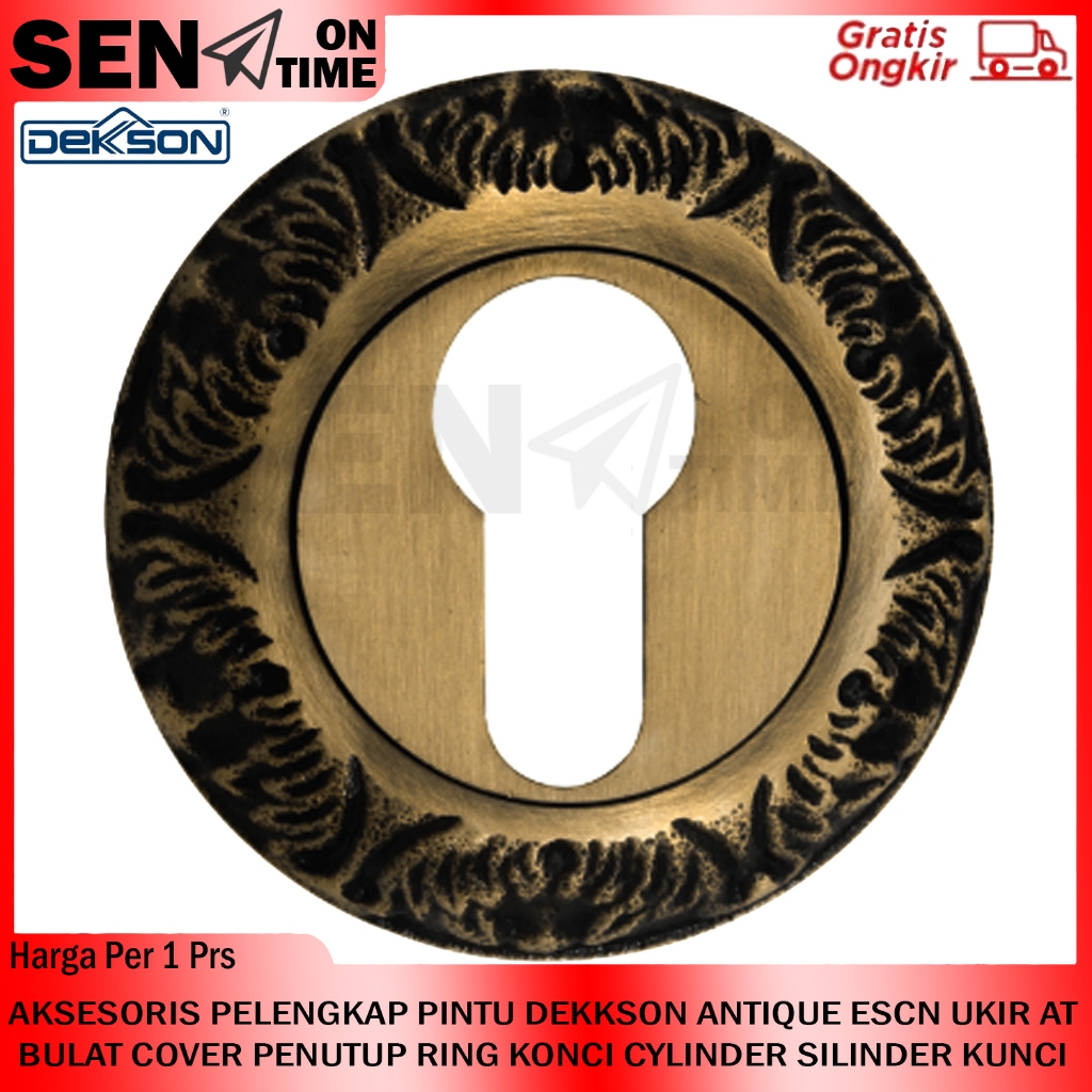 Jual AKSESORIS PELENGKAP PINTU DEKKSON ANTIQUE ESCN UKIR AT BULAT COVER ...