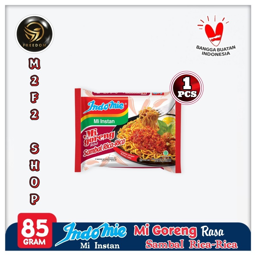 Jual Indomie Mie Instant Goreng Rasa Sambal Rica - Rica | Bag - 85 gr ...