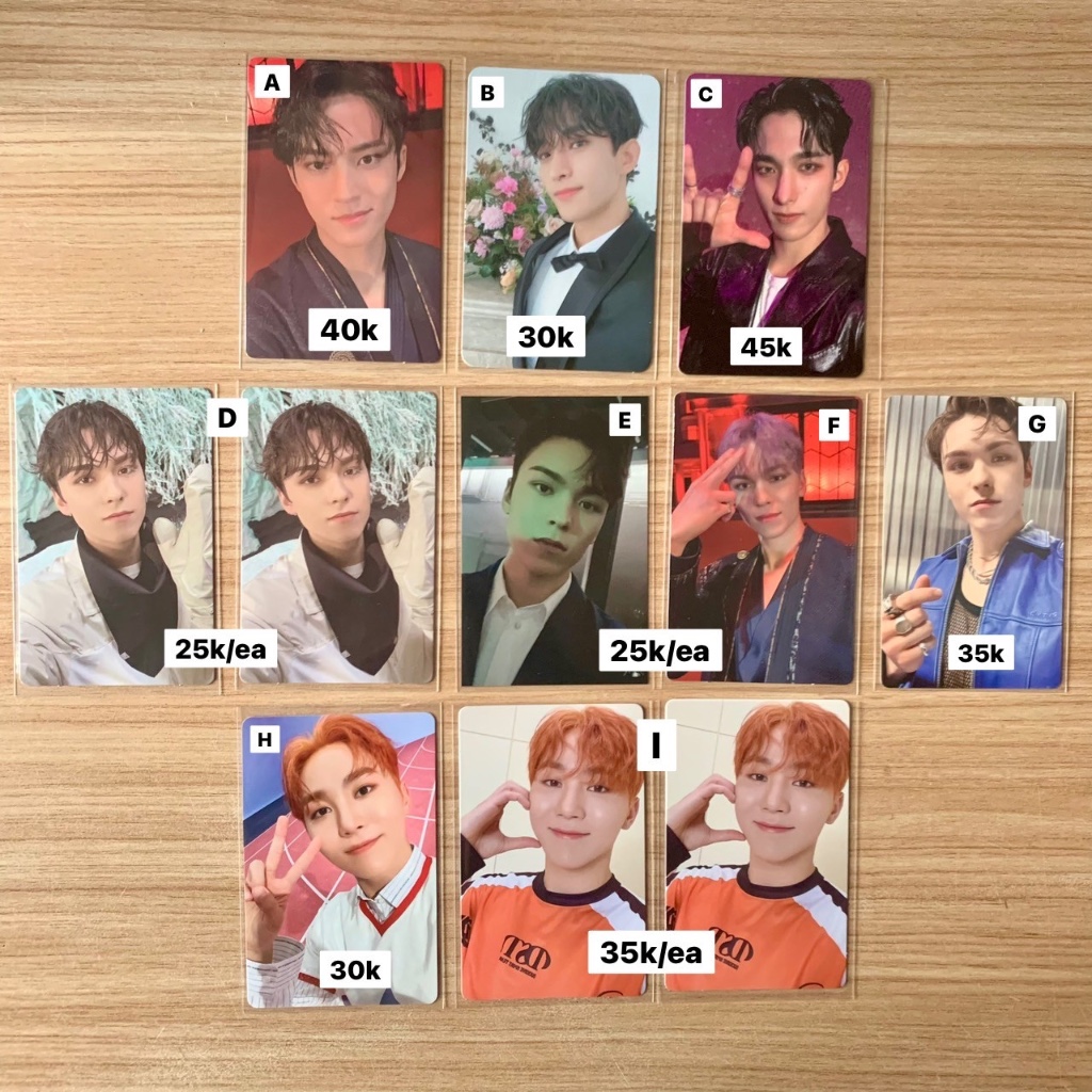 Jual [READY STOCK] Official Photocard PC Mingyu Dokyeom DK Vernon Seungkwan Seventeen album ...
