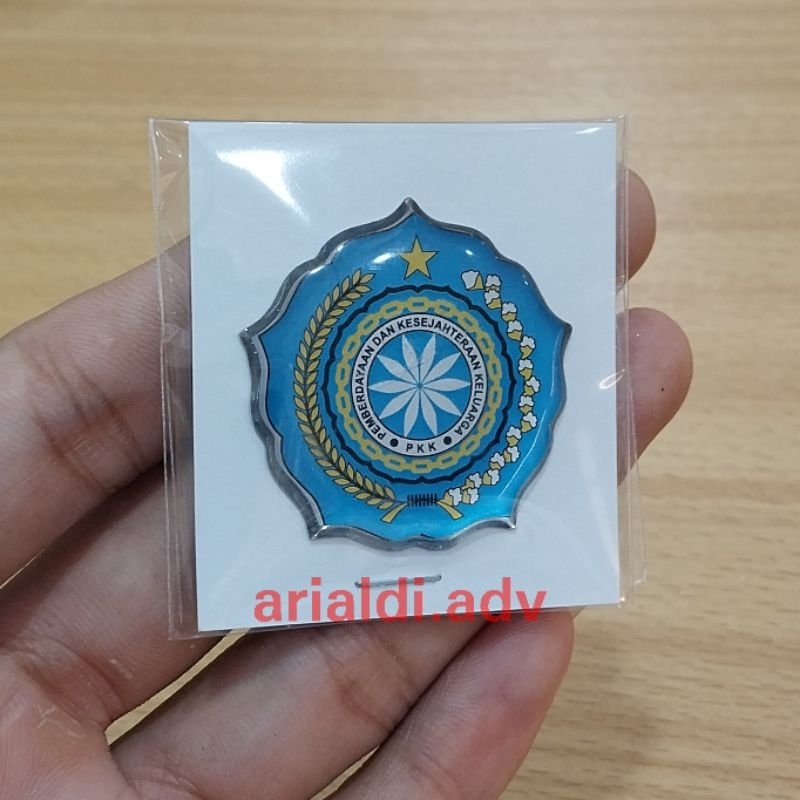 Jual pin PKK stenlish lapis resin magnet pin pkk magnet | Shopee Indonesia