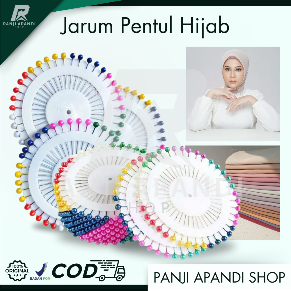 Jual Jarum Pentul Bulat Mutiara Hijab - Jarum Mutiara Stainless Anti ...