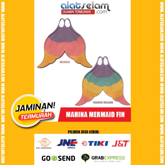 Jual Mahina Mermaid Fin Rubber Monofins / Fin Putri Duyung / Fin ...