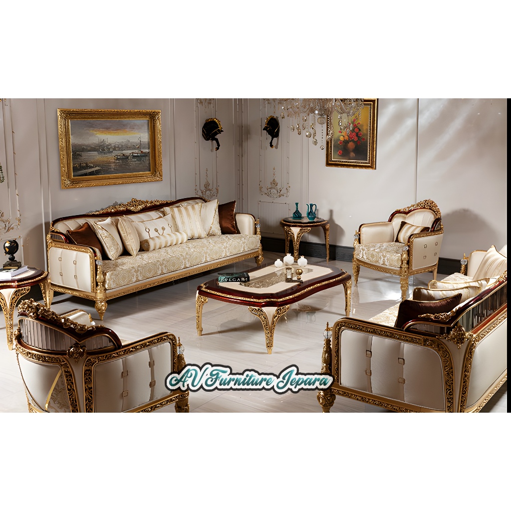 Jual kursi sofa ruang tamu mewah model clasik eropa ukiran jepara ...